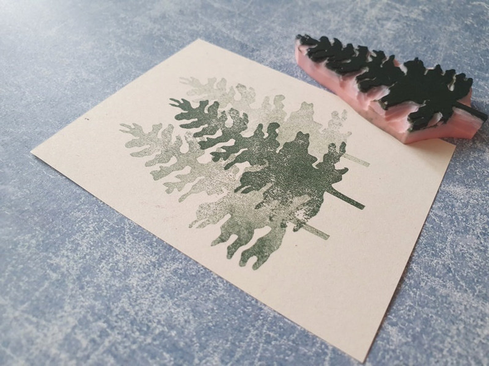 Tree Rubber Stamp Fo Christmas Wishes, December Daily Journaling Stamp ...