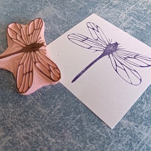 Dragonfly Rubber Stamp for Cardmaking, Vintage Bug for Traveler's ...