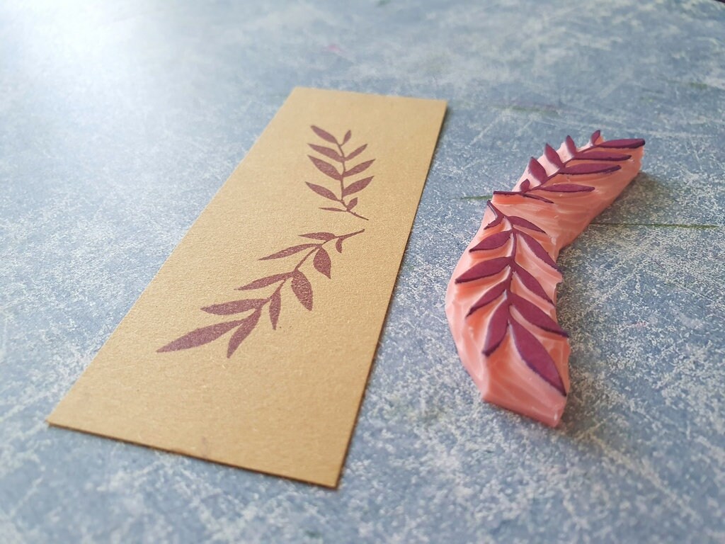 Decor Rubber Stamp for Country Wedding Stationery Border - Etsy