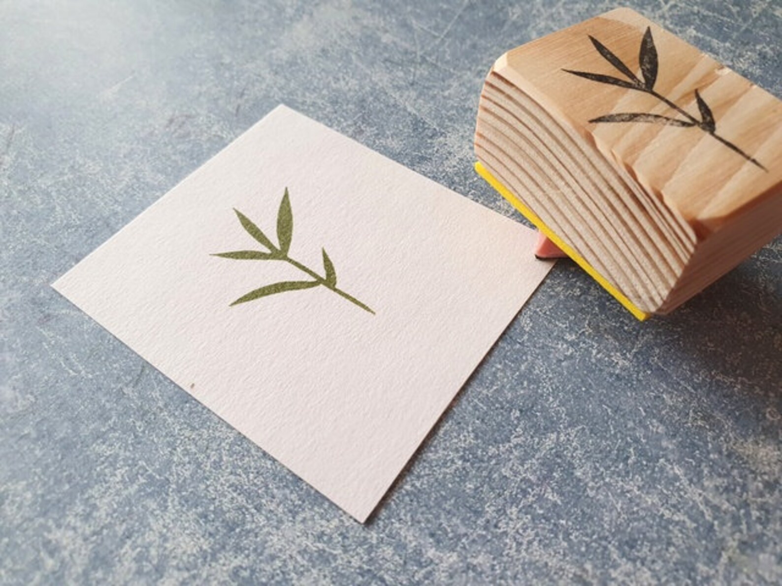 Tea Leaf Rubber Stamp, Botanical Leave Stamp,party Favors, Thank You ...