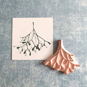 Mistletoe Stamp for Handmade Cards, Seasonal Scrapbooking Supply ...