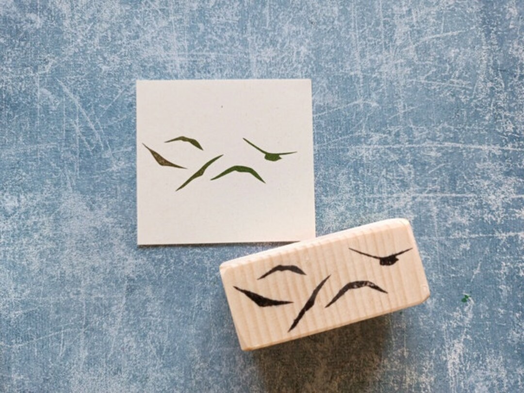 Flying Birds Rubber Stamp for Scrapbooking, Wild Bird Stamp for Autumn ...