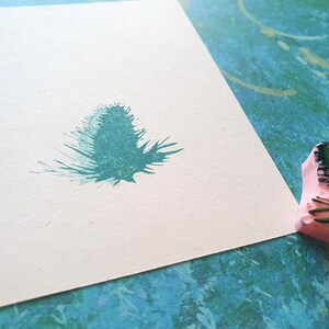 Thistle Rubber Stamp for Botanical Journal, Wild Flower Decor Stamp ...