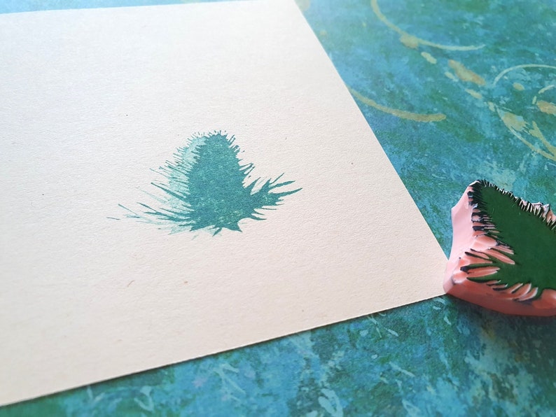 Thistle Rubber Stamp for Botanical Journal, Wild Flower Decor Stamp ...