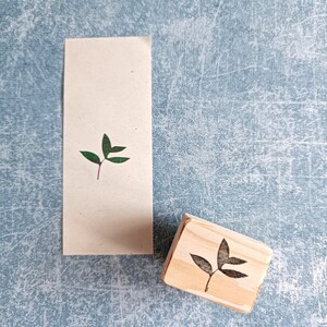 Green Tea Leaf Rubber Stamp, Herbal Leave Stamp, Bullet Journal ...
