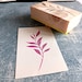 Leaf Rubber Stamp for Journaling Decorative Stamp for - Etsy
