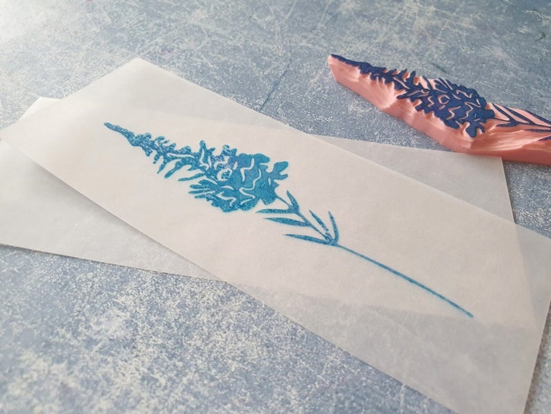 Willow Herb Rubber Stamp, Herbarium Stamp for Apothecary Journal ...