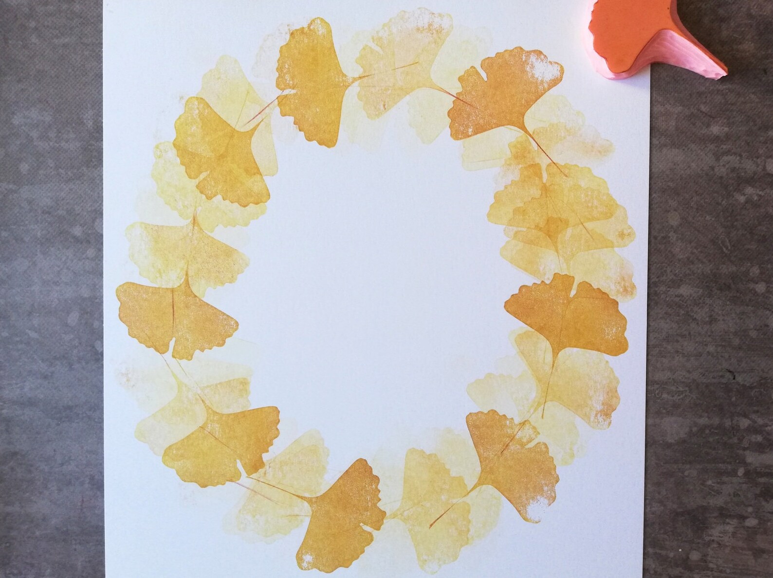 Ginkgo Leaf Stamp for Cardmaking, Fall Rubber Stamp for Bullet Journal ...