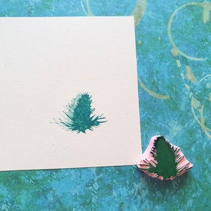 Thistle Rubber Stamp for Botanical Journal, Wild Flower Decor Stamp ...