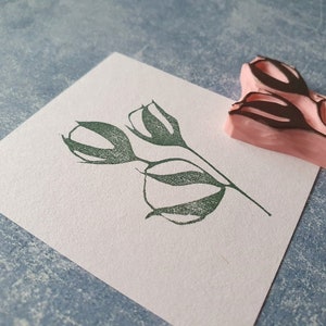 Cotton Rubber Stamp for Printing on Fabric, Organic Stamp for Business ...