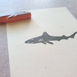 Shark Rubber Stamp for Birthday Wishes Ocean Animal Wooden - Etsy
