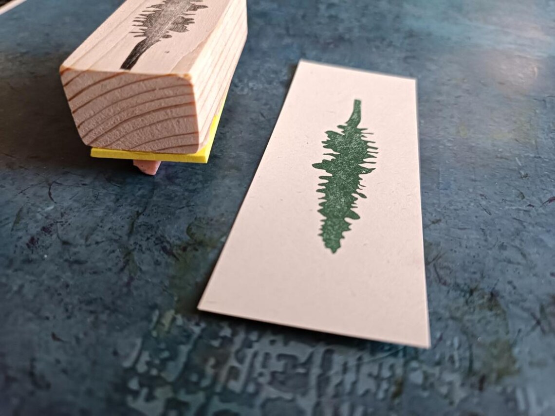 Tree Rubber Stamp for Cardmaking, Wildlife Christmas, Nature Tree ...