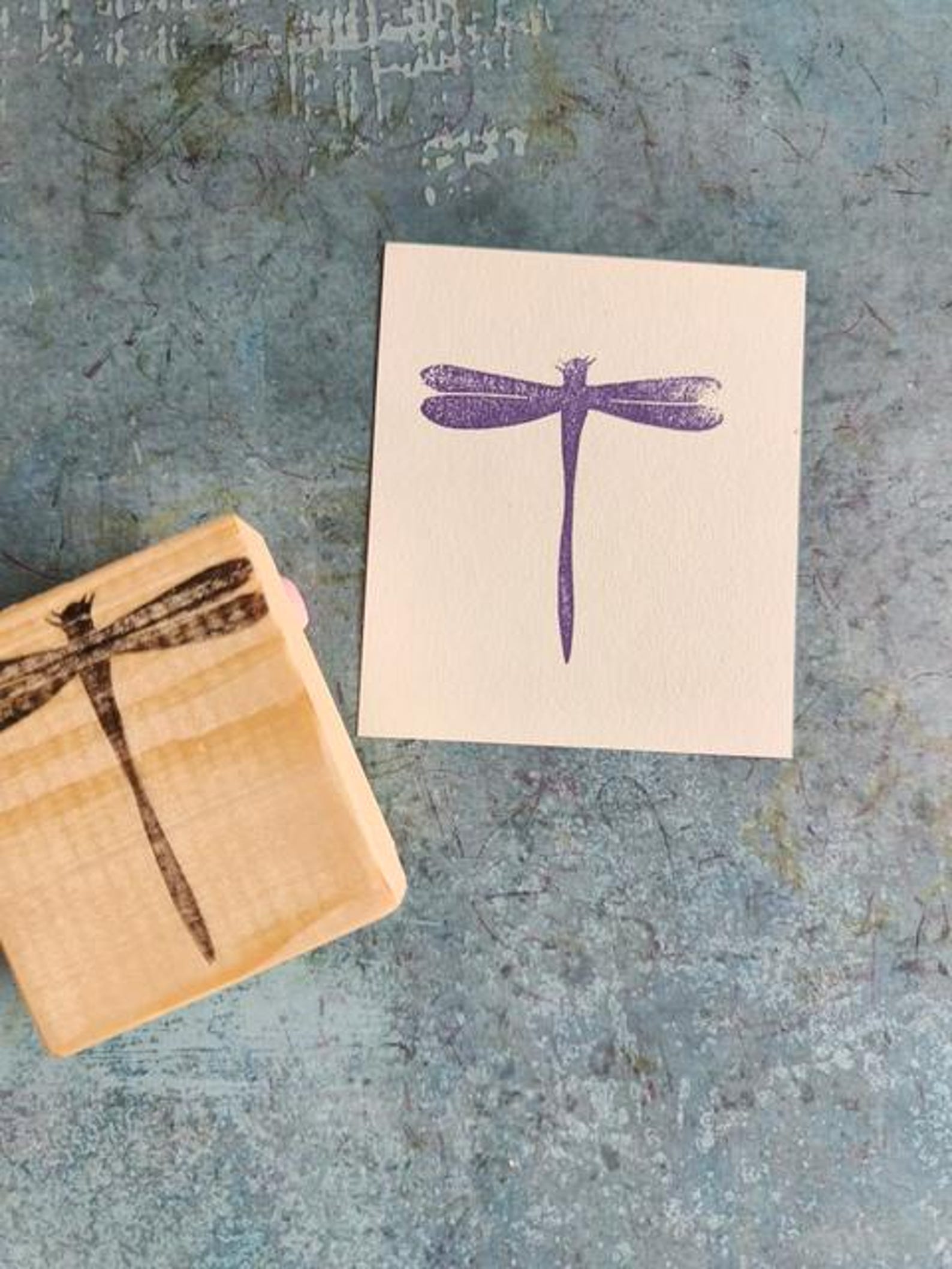 Dragonfly Rubber Stamp for Cardmaking, Bug Stamp for Bullet Journal ...
