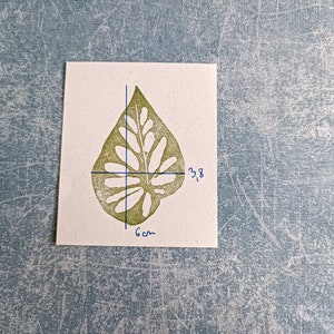 Leaf Rubber Stamp for Scrapbooking, Leaf Printing Block for Crafts ...