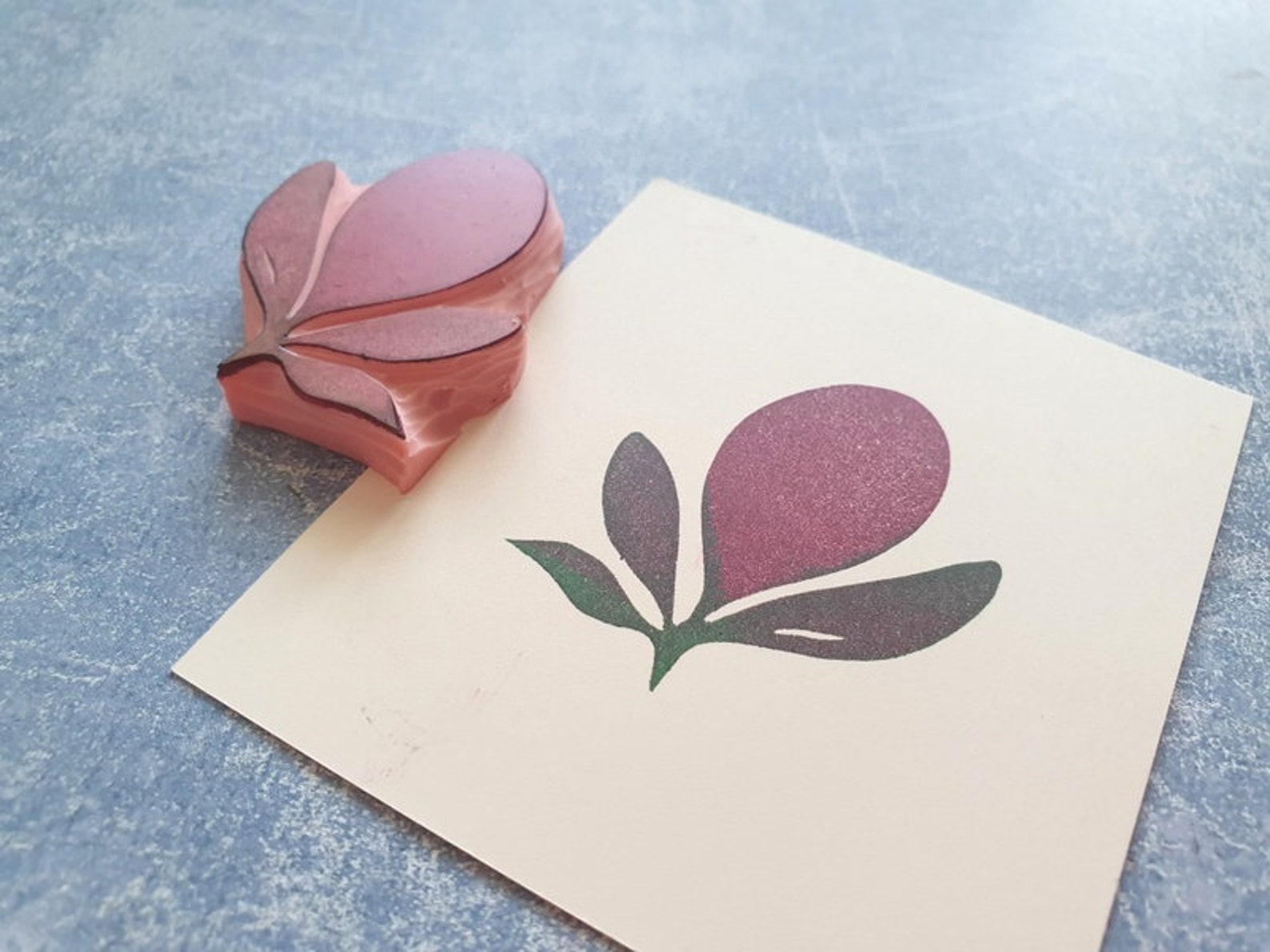 Plum Rubber Stamp for Recipe Journal Fruit Gift for Gardener - Etsy