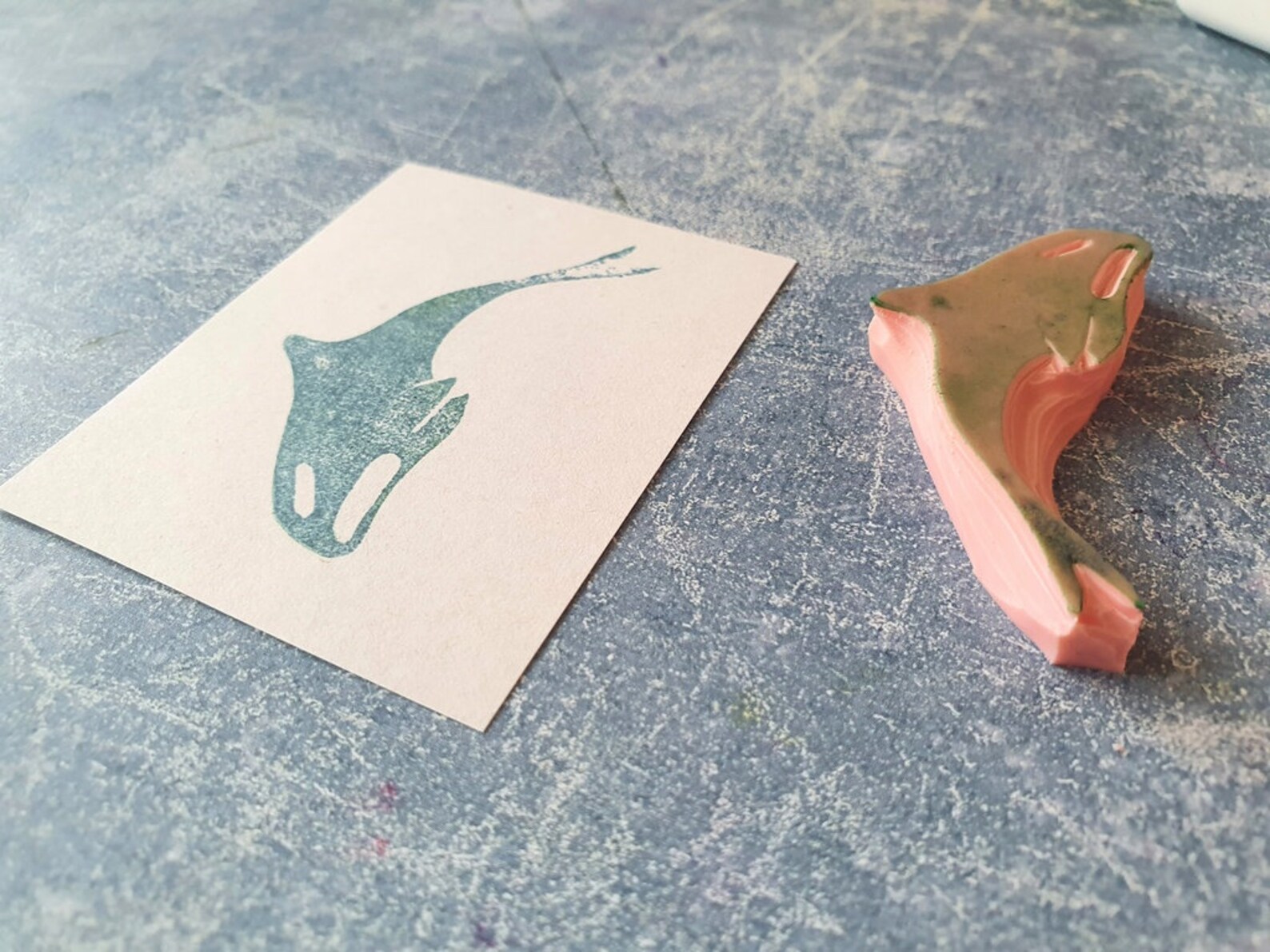 Dolphin Rubber Stamp for Bullet Journal, Whale Animal Stam for ...