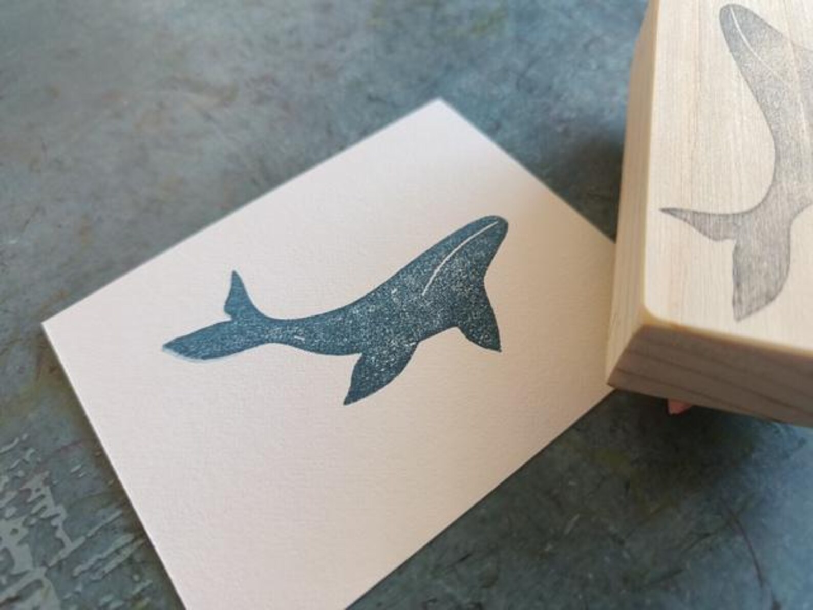 Whale Stamp for Nature Journal, Baleen Whale Rubber Stamp, Ocean Animal ...