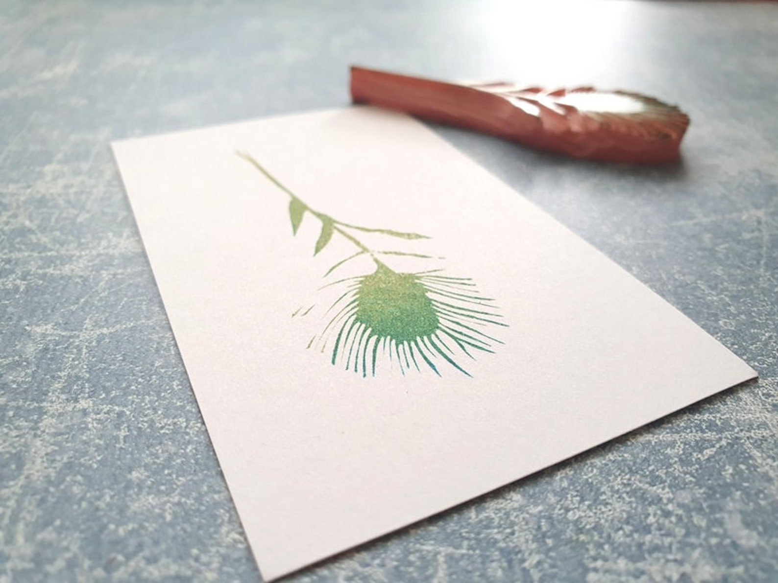 Thistle Rubber Stamp for Daily Planner, Wild Flower Cardmaking Stamp ...