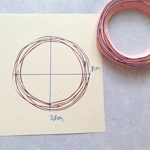 Rings Rubber Stamp for Bullet Journal, Circle Shape Stamp, Cardmaking ...