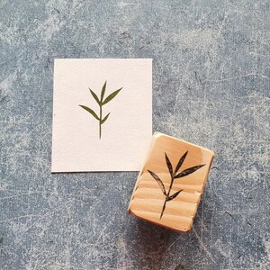 Tea Leaf Rubber Stamp, Botanical Leave Stamp,party Favors, Thank You ...