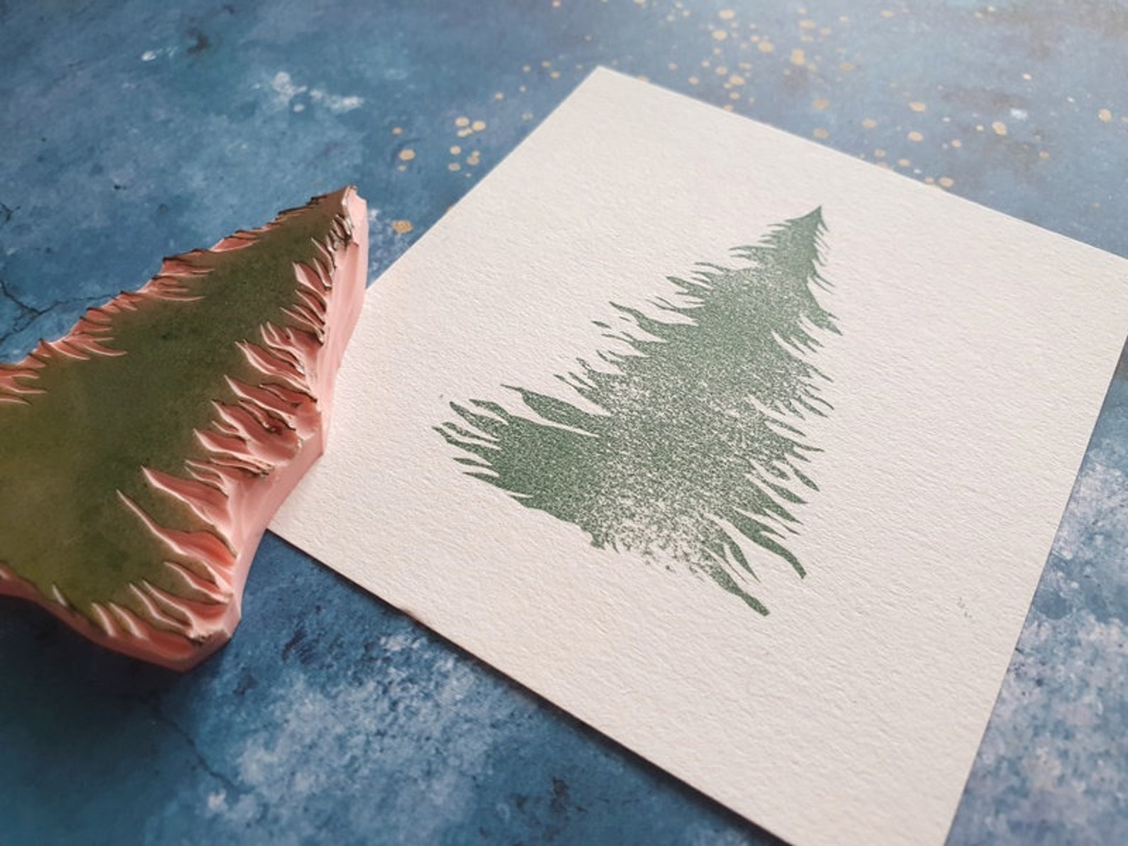 Christmas Tree Rubber Stamp for Scrapbooking, Pine Tree Stamp for ...