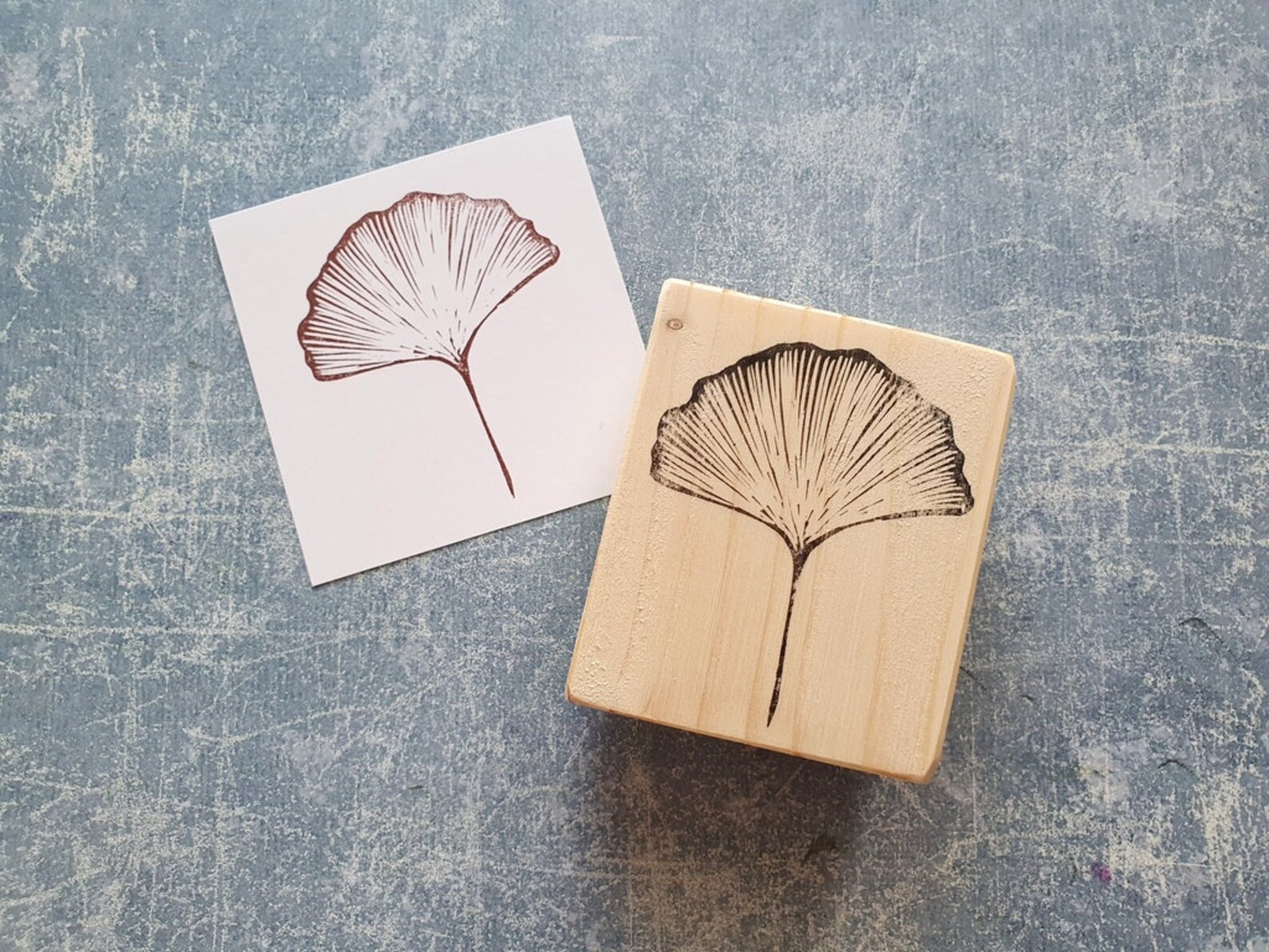 Ginkgo Leaf Stamp for Bullet Journal, Ginkgo Biloba Stationery ...