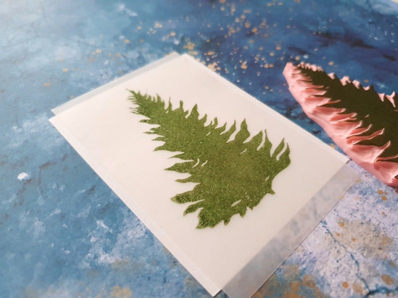 Tree Rubber Stamp for Stamping on Paper, Christmas Tree Stamp for ...
