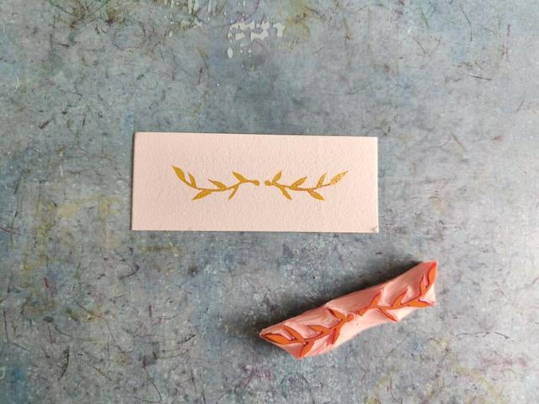Border Rubber Stamp for Cardmaking, Wedding Invitation Decor ...