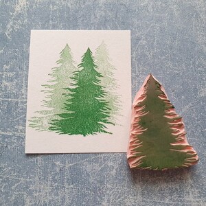 Christmas Tree Rubber Stamp for Scrapbooking, Pine Tree Stamp for ...