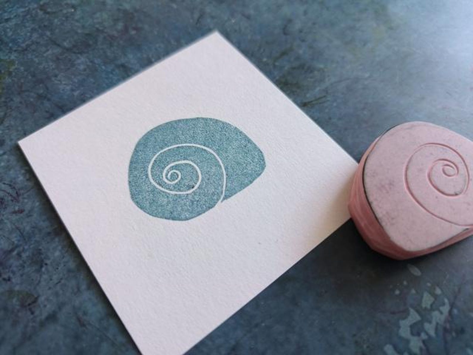 Shell Rubber Stamp for Daily Planner, Ocean Shell Stamp for Creative ...