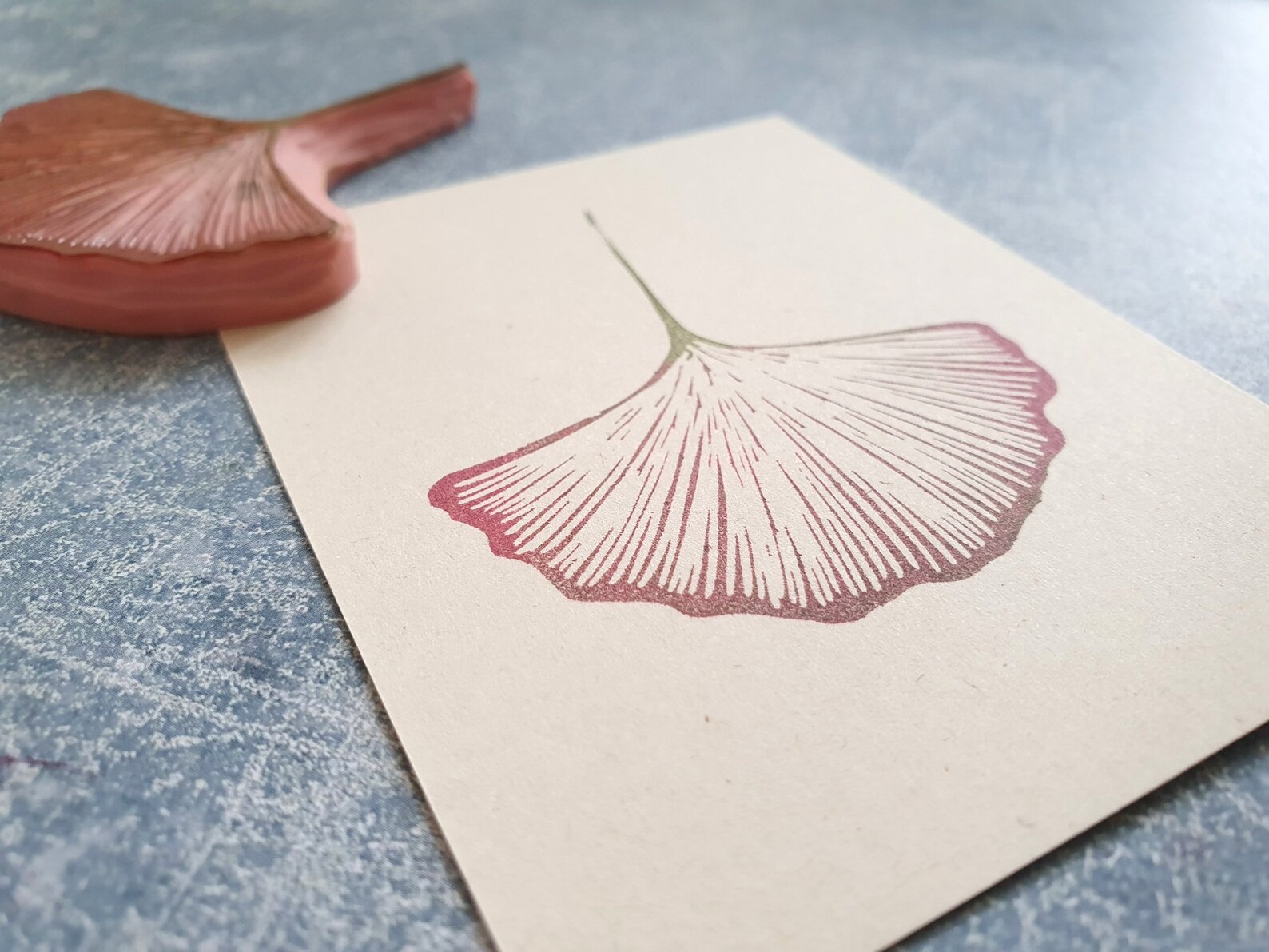 Ginkgo Leaf Stamp for Bullet Journal, Ginkgo Biloba Stationery ...