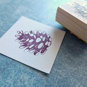 Oak Cone Rubber Stamp for Daily Journal, Autumn Scrapbooking Stamp ...