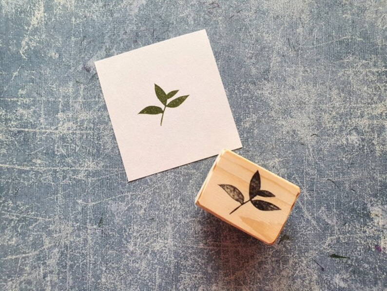 Green Tea Leaf Rubber Stamp Herbal Leave Stamp Bullet - Etsy