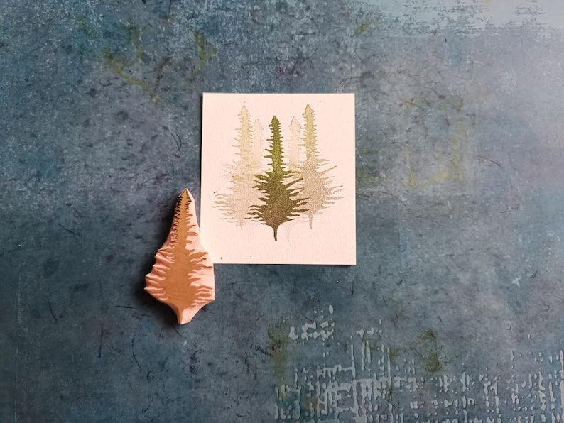 Christmas Tree Rubber Stamp for Winter Wishes, Pine Tree Stamp for ...