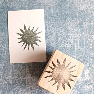 Sun Rubber Stamp for Bullet Journal, Sunshine Stamp for Snail Mail ...