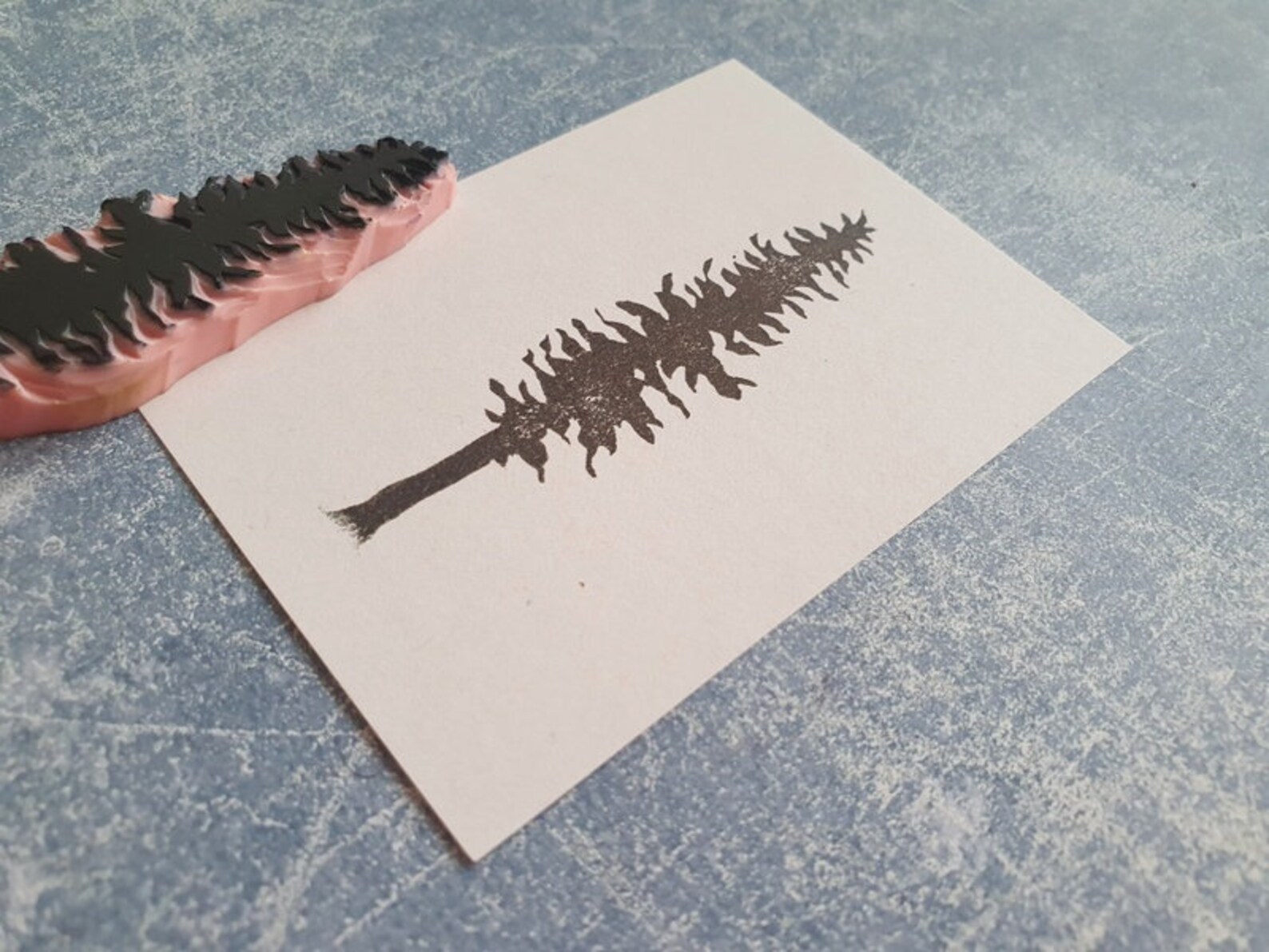 Tree Rubber Stamp for Cardmaking Wildlife Christmas Nature - Etsy