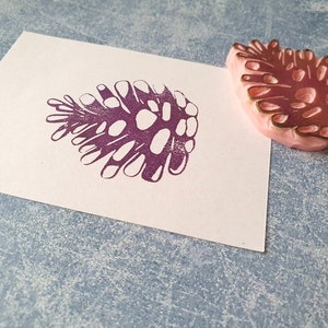 Oak Cone Rubber Stamp for Daily Journal, Autumn Scrapbooking Stamp ...