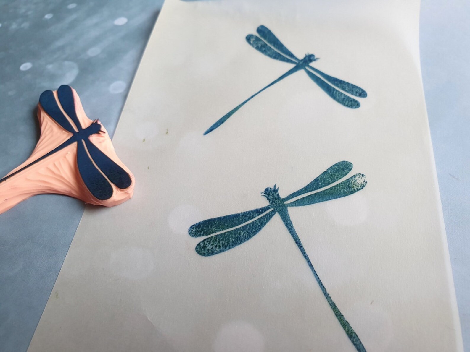 Dragonfly Rubber Stamp for Cardmaking Bug Stamp for Bullet | Etsy