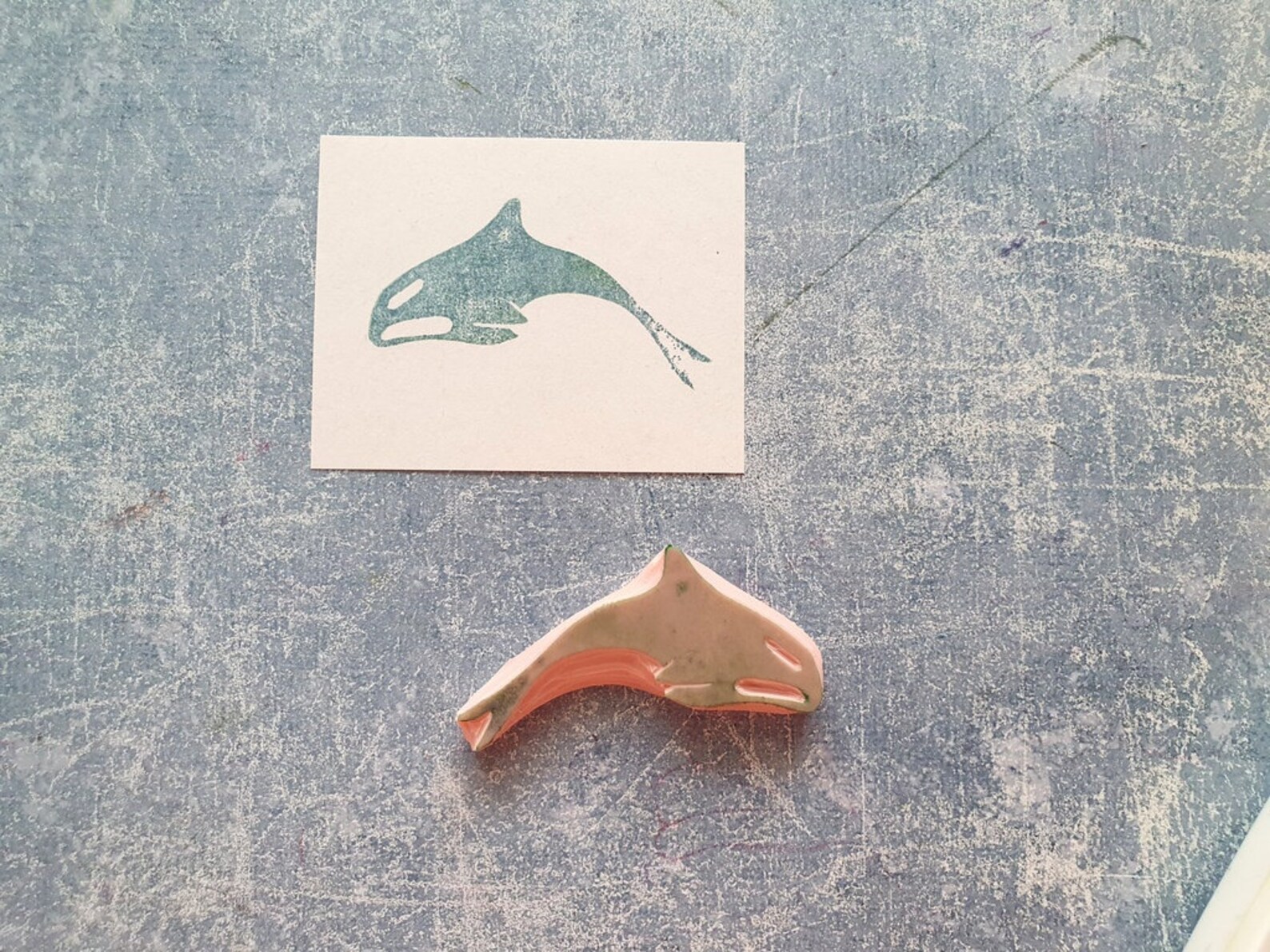 Dolphin Rubber Stamp for Bullet Journal, Whale Animal Stam for ...