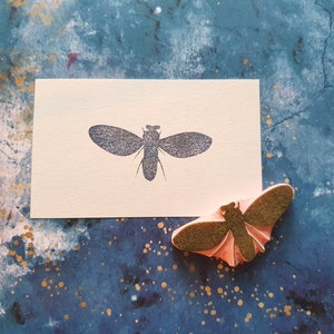 Luna Moth Rubber Stamp for Scrapbooking, Art Journal Stamp, Animal ...