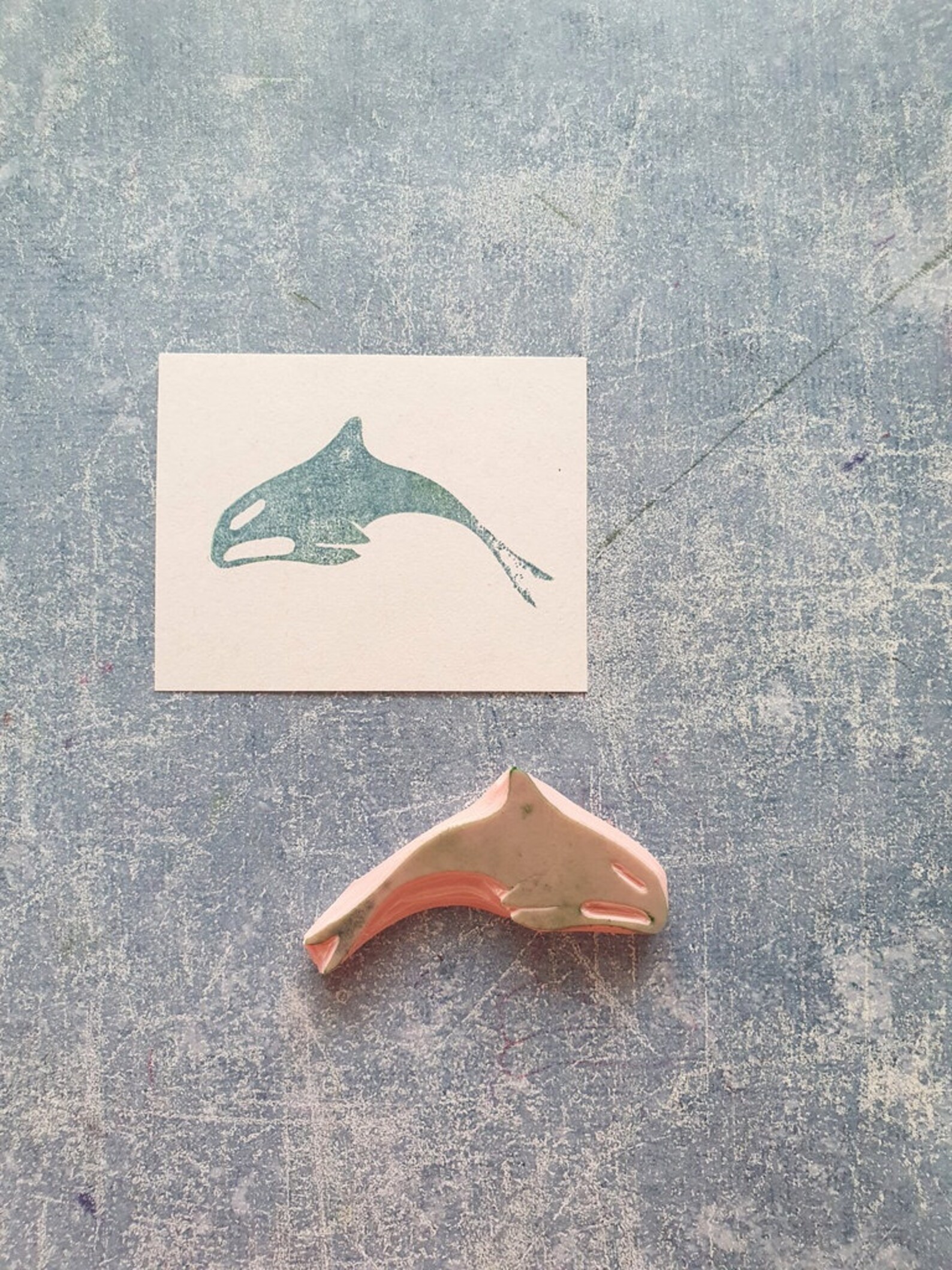 Dolphin Rubber Stamp for Bullet Journal, Whale Animal Stam for ...