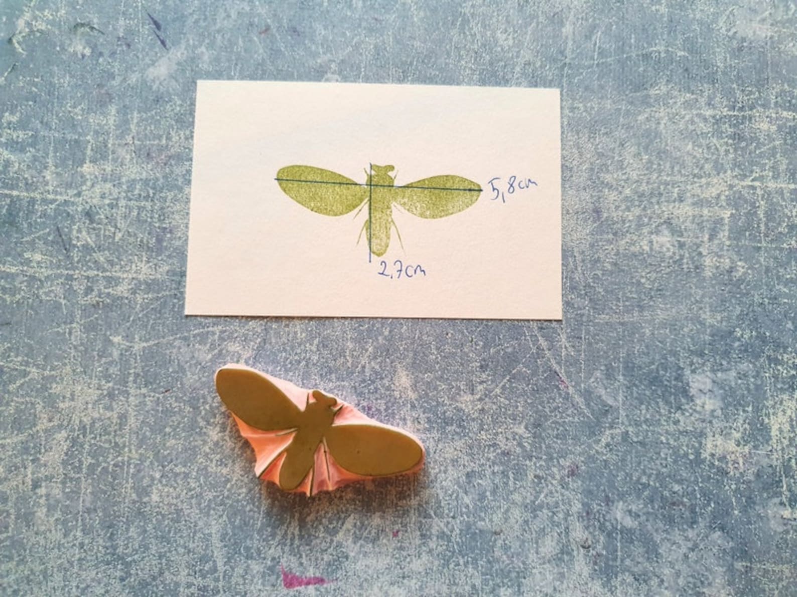 Luna Moth Rubber Stamp for Scrapbooking Art Journal Stamp | Etsy