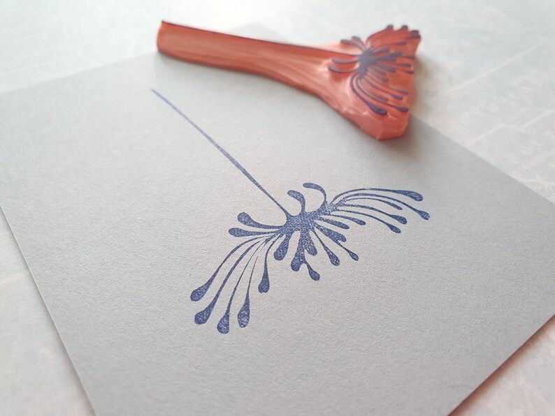 Lilly Rubber Stamp for Cardmaking Lily Stamp for Best Wishes - Etsy