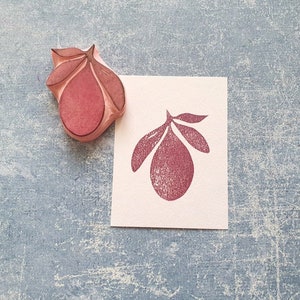 Plum Rubber Stamp for Recipe Journal, Fruit Gift for Gardener, Kitchen ...