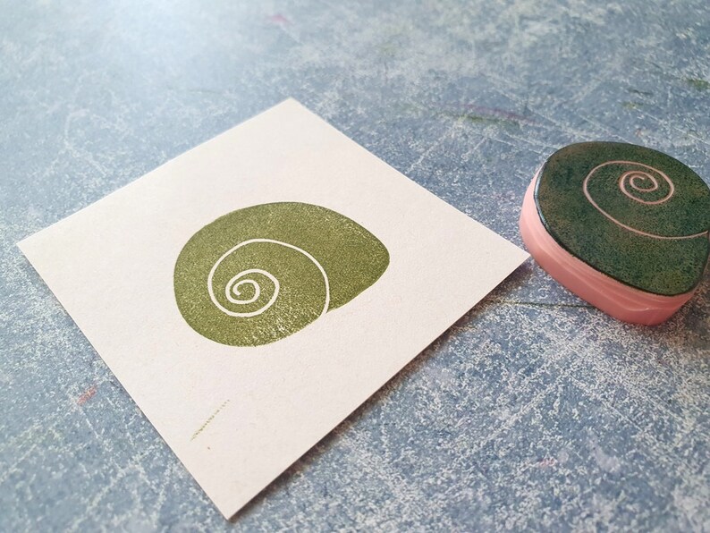 Shell Rubber Stamp for Daily Planner Ocean Shell Stamp for | Etsy