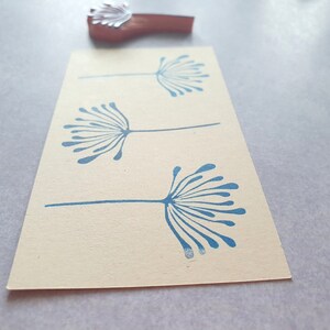 Dandelion Rubber Stamp for Art Journaling, Cardmaking Plant Stamp, Wild ...