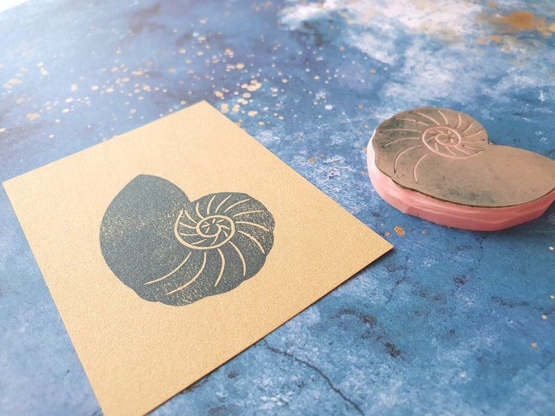 Shell Rubber Stamp for Daily Planner, Ocean Shell Stamp for Creative ...