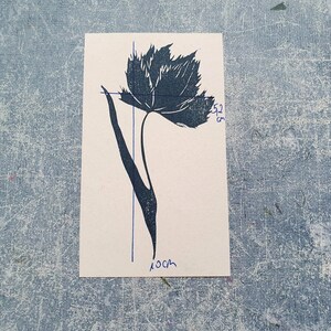 Wild Flower Rubber Stamp for Cardmaking, Blossom Flower Stamp for ...