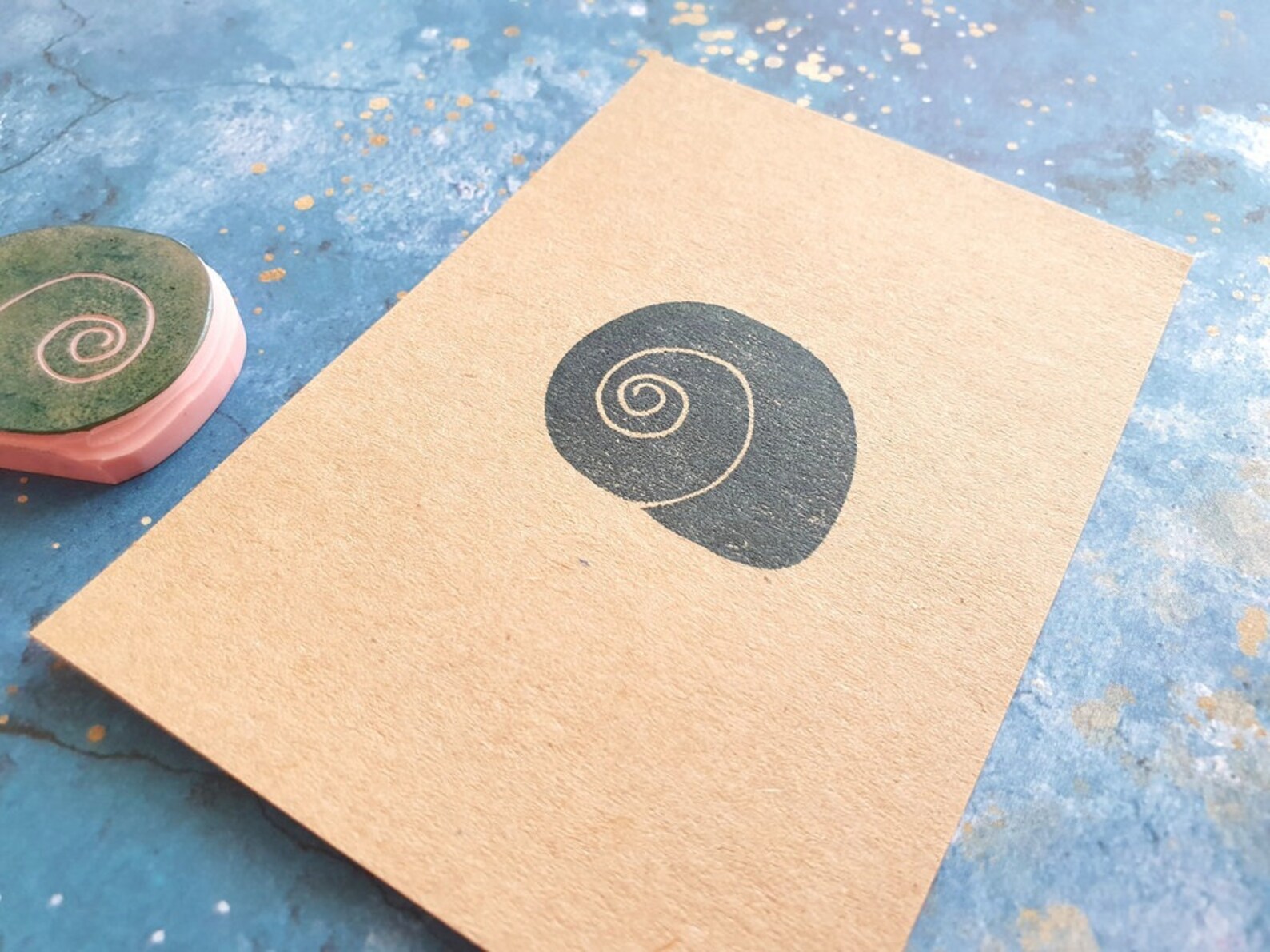 Shell rubber stamp for daily planner Ocean shell stamp for | Etsy