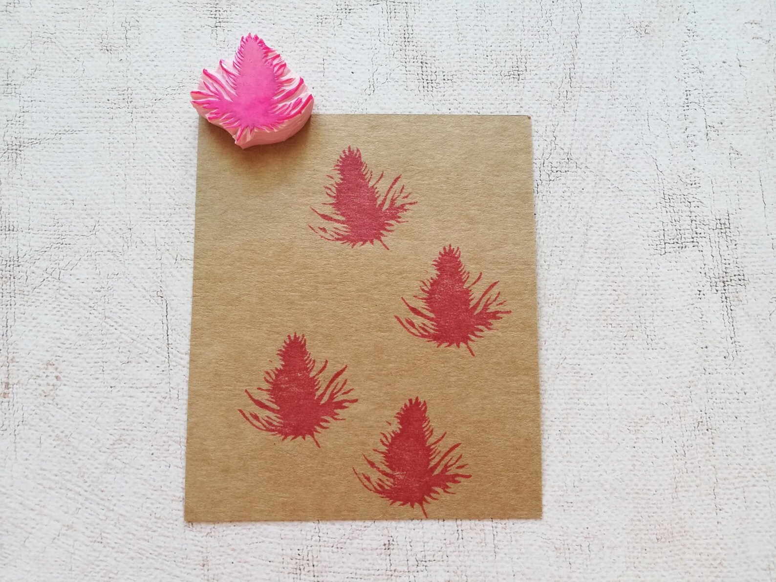 Thistle Rubber Stamp for Botanical Journal, Wild Flower Decor Stamp ...